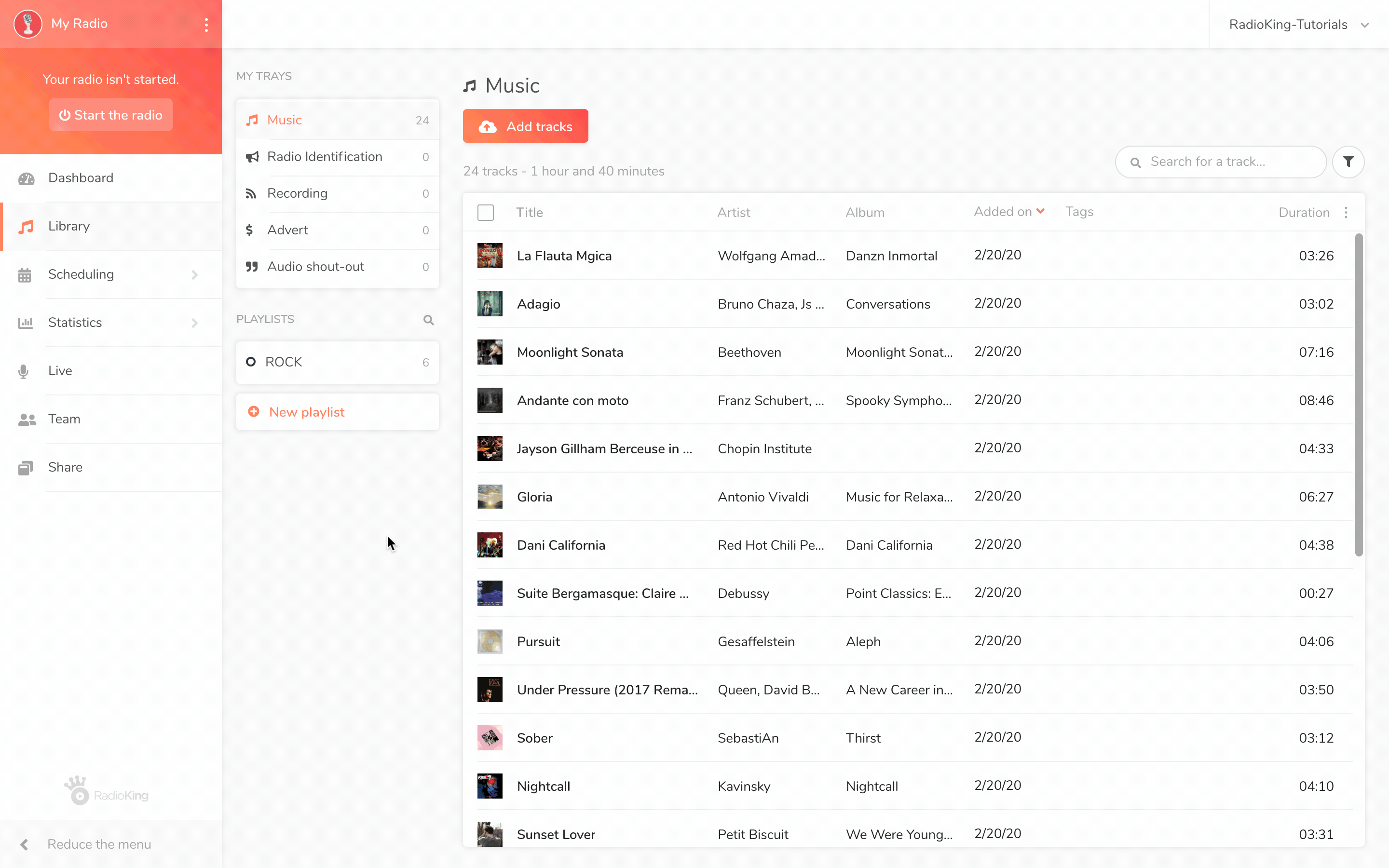 Create Playlists in the Radio Manager – RadioKing Help Center